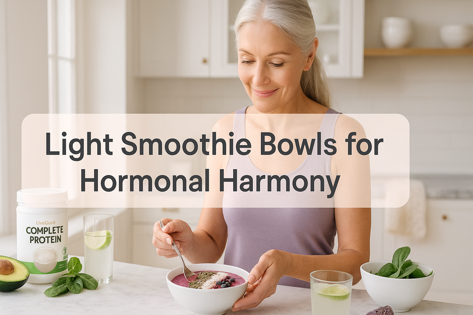 Light Smoothie Bowls for Hormonal Harmony - LiveGood Recipes