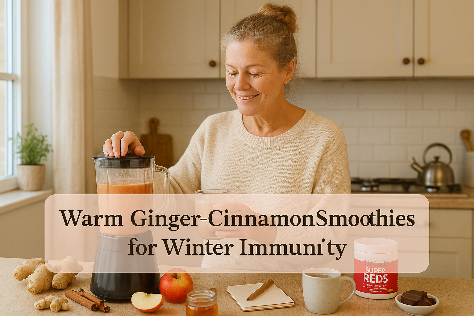 Warm Ginger-Cinnamon Smoothies for Winter Immunity - LiveGood Recipes